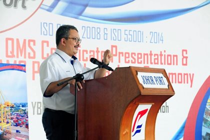 Johor Port - Johor Port QMS Certification Presentation Ceremony for ISO ...
